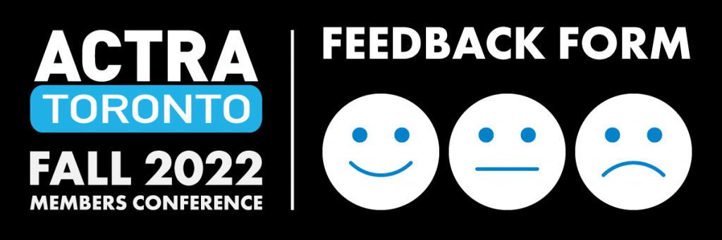 Conference Evaluation Form - ACTRA Toronto