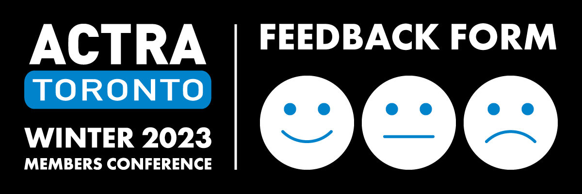 Conference Evaluation Form - ACTRA Toronto